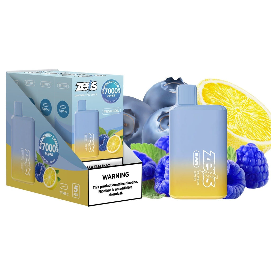 ZEUS BAR 7000 - Raspberry Lemon – TrickyVape